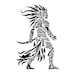 Aztec Warrior SVG, Mexican Symbol - Etsy