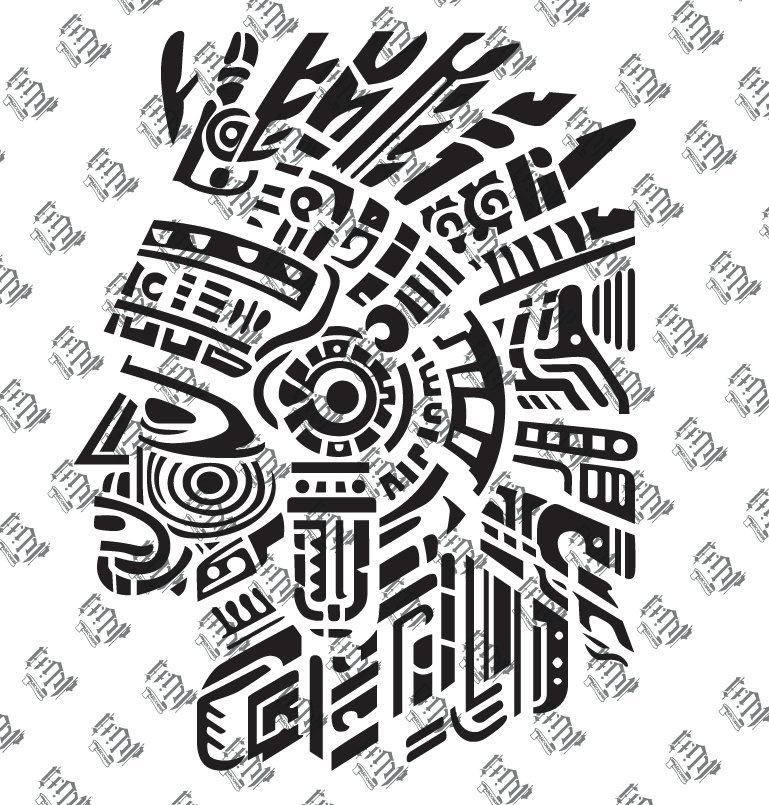 Aztec SVG, Vector for Cutting, Aztec Warrior Png, Mayan Symbol - Etsy