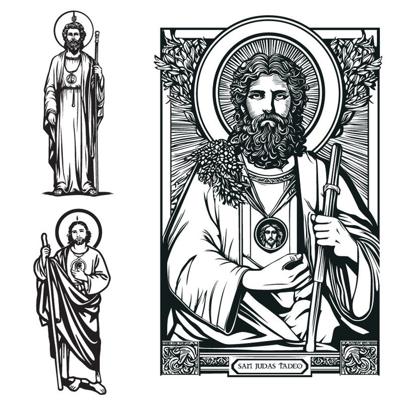 Saint Jude Thaddeus SVG, PNG, PDF, Jude the Apostle Svg, Patron Saint ...