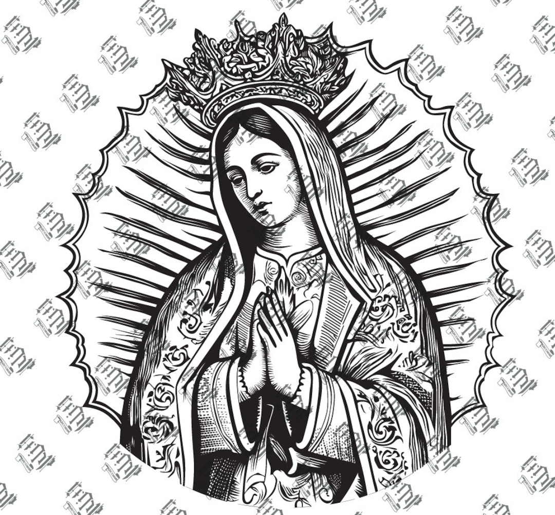 SVG, Our Lady of Guadalupe, Pdf, Cut File, Premium Vector, Sublimation ...