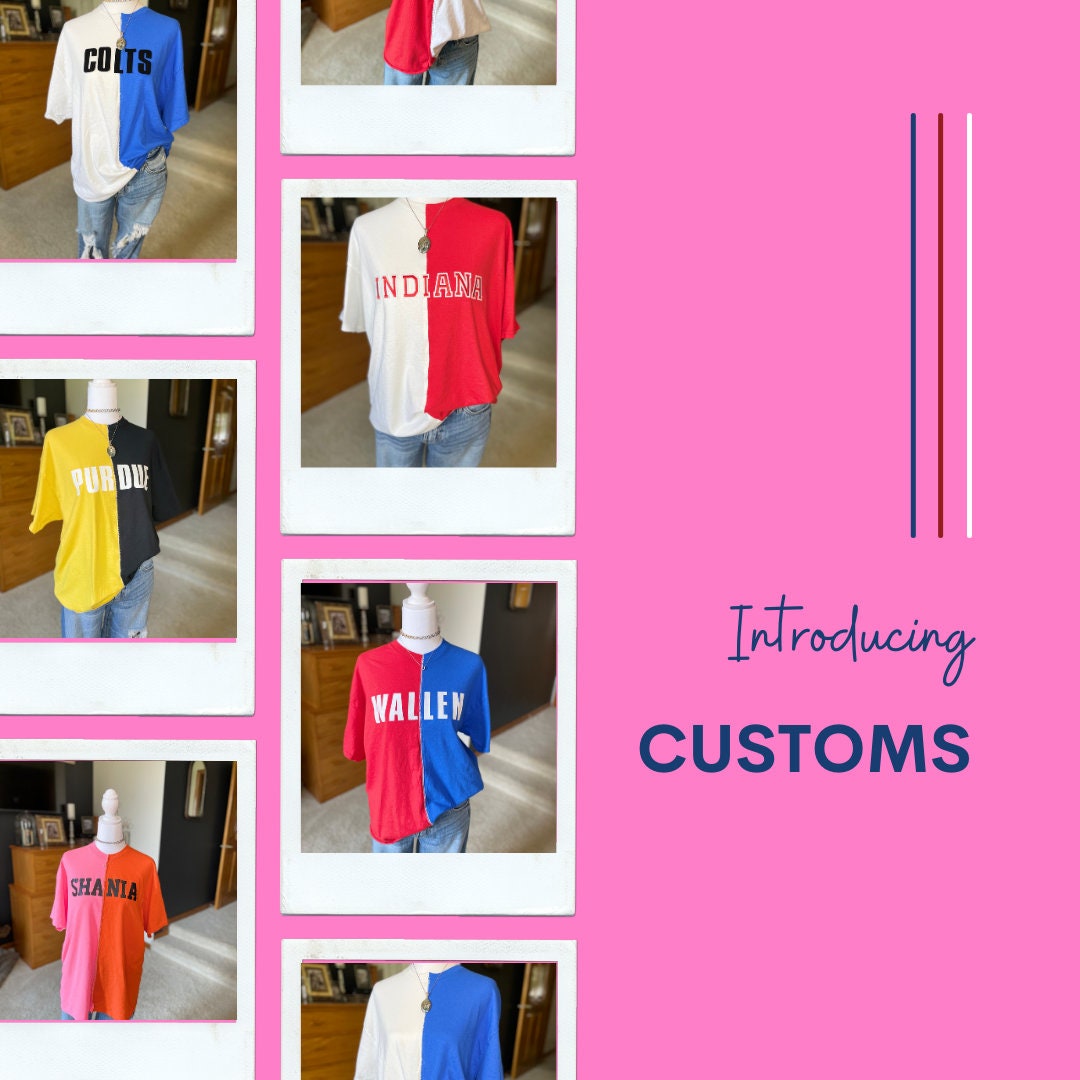 Build Your Own Color Block Custom Shirt - Etsy