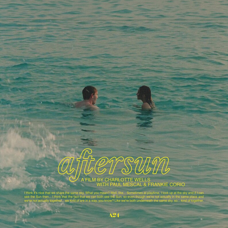 Aftersun Movie Poster, Digital Art, Original Design, Digital Download ...