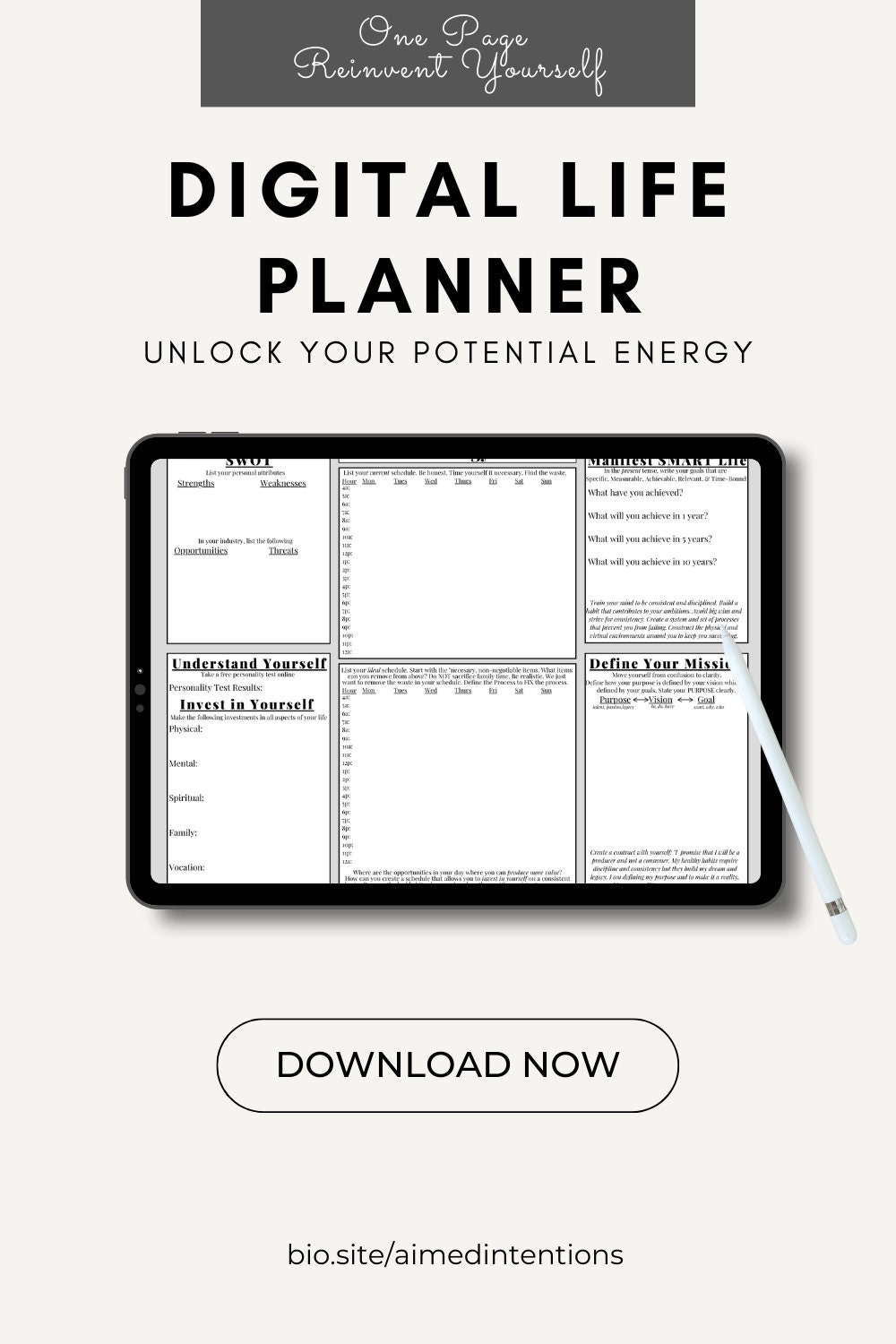 Achieve Your Dreams With the POTENTIAL ENERGY LIFE Planner - the ...