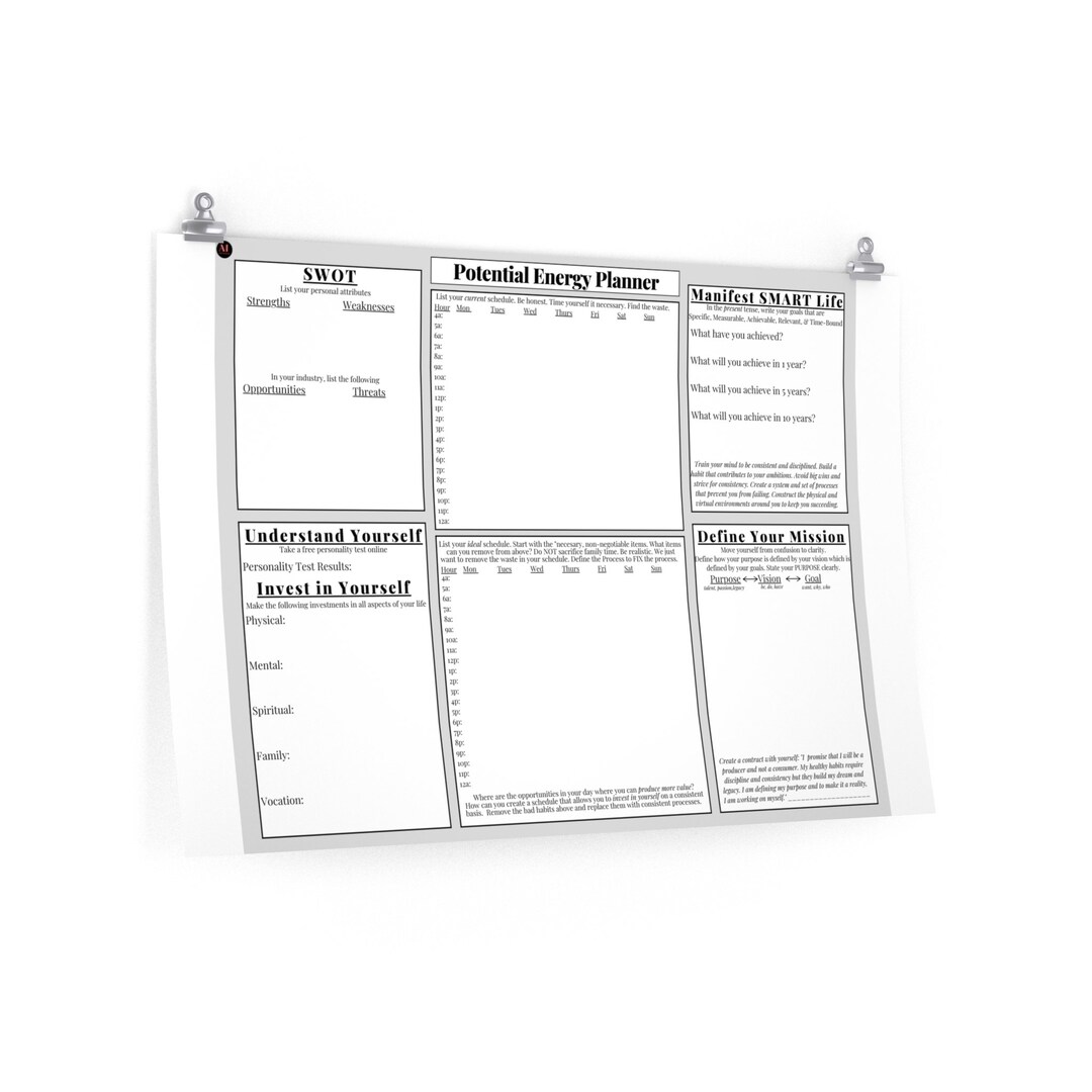 The POTENTIAL ENERGY LIFE Planner. the Ultimate and Most Comprehensive ...