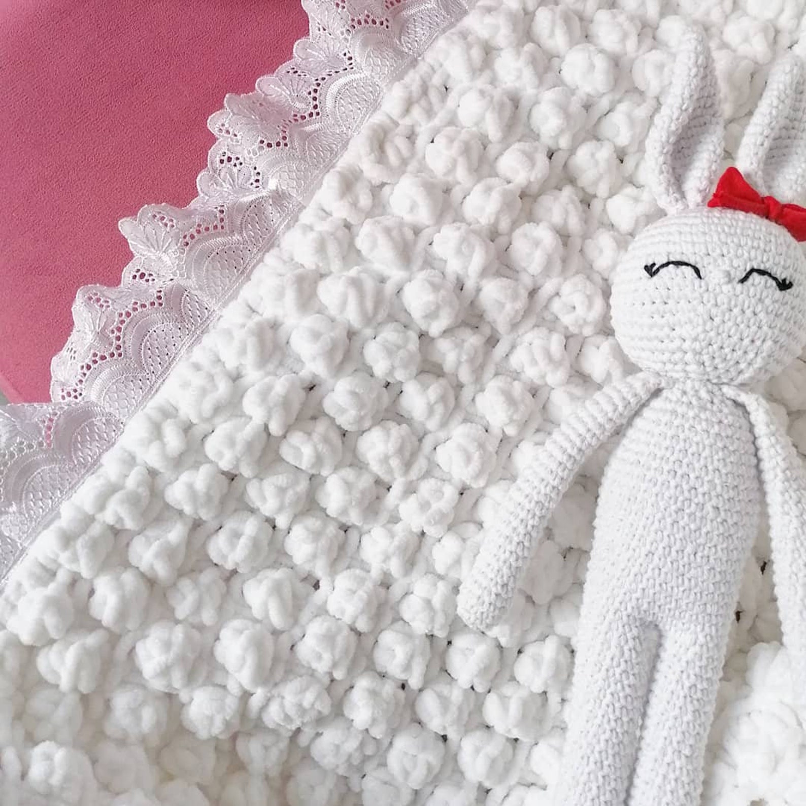 Fluffy Snowball Baby Blanket, Baby Shower Gift, Soft Tv/couch Blanket ...