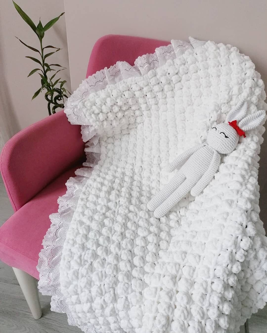 Fluffy Snowball Baby Blanket, Baby Shower Gift, Soft Tv/couch Blanket ...