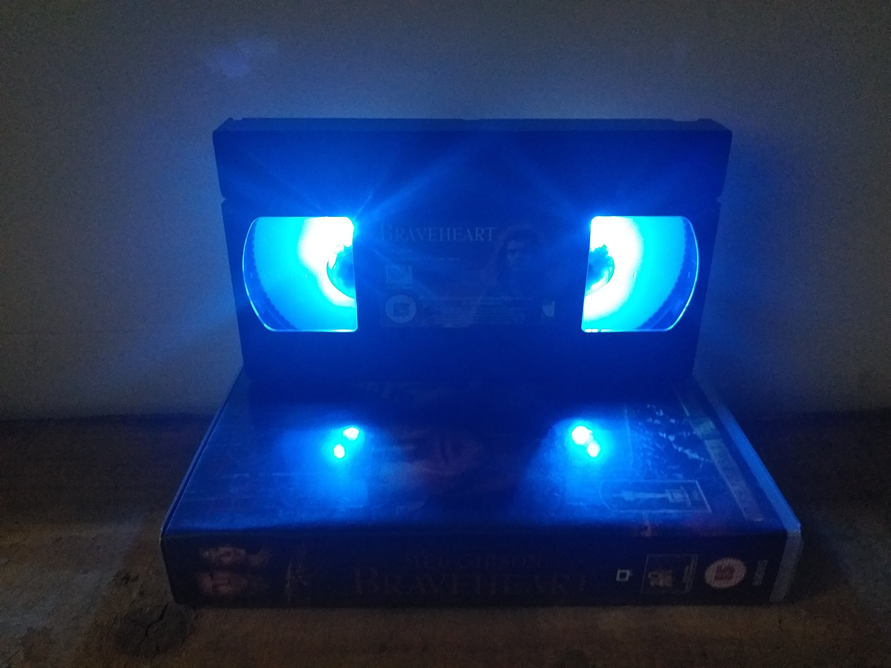 BRAVEHEART VHS Light Order Any Movie Custom Made, Repurposed, Desk Lamp ...