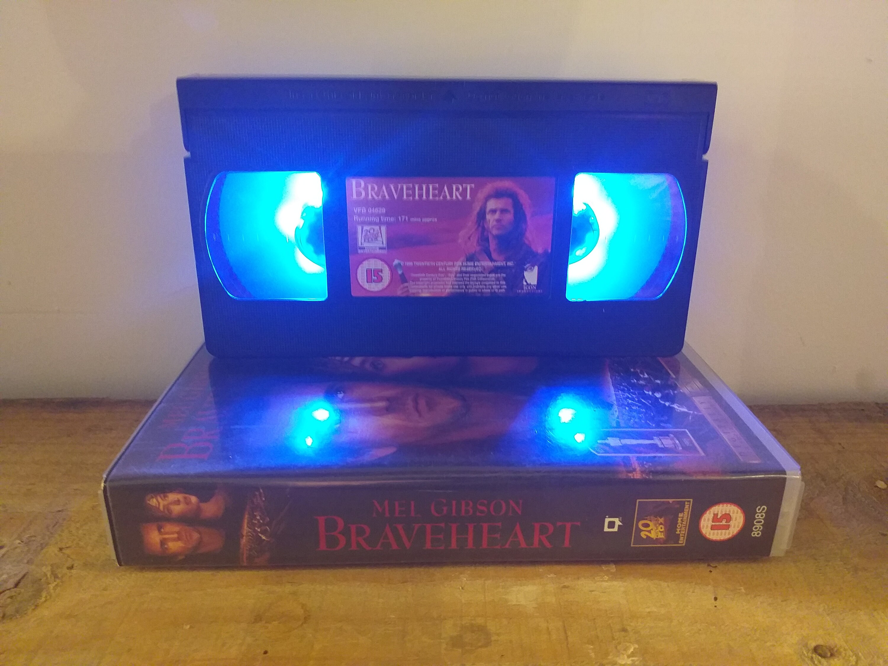 BRAVEHEART VHS Light Order Any Movie Custom Made, Repurposed, Desk Lamp ...