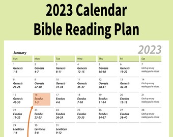 Bible Reading Plan 2023 - Etsy