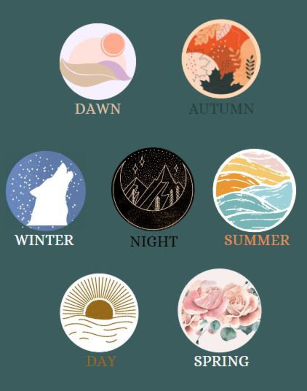 ACOTAR Court Digital Print - Etsy