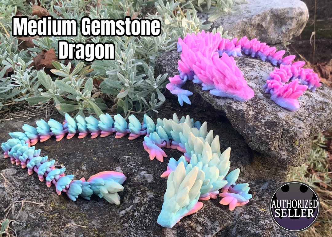 Articulated Medium Gemstone Dragon Cinderwing3d Fantasy Figure 3D ...