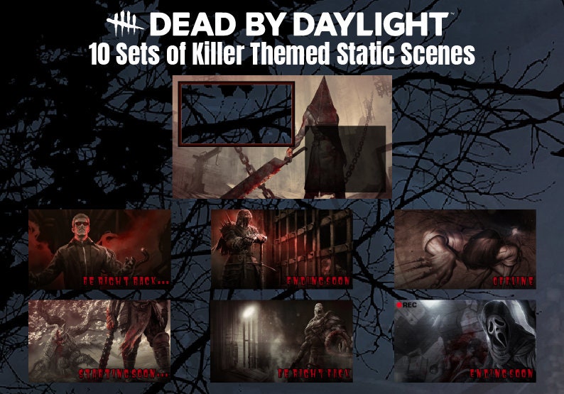 12 Sets of DBD Animated and Static Stream Pack Dead by Daylight Pack 1 ...