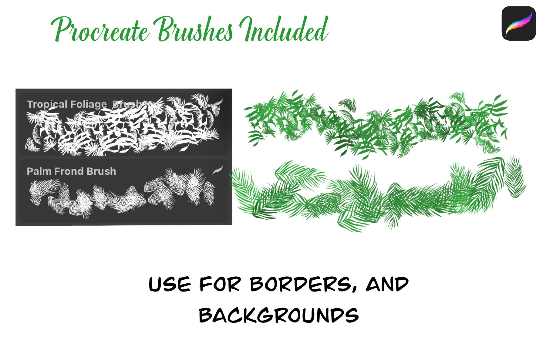 Awesome Tropical Pack Procreate Brushes and Stamps Digital Download - Etsy