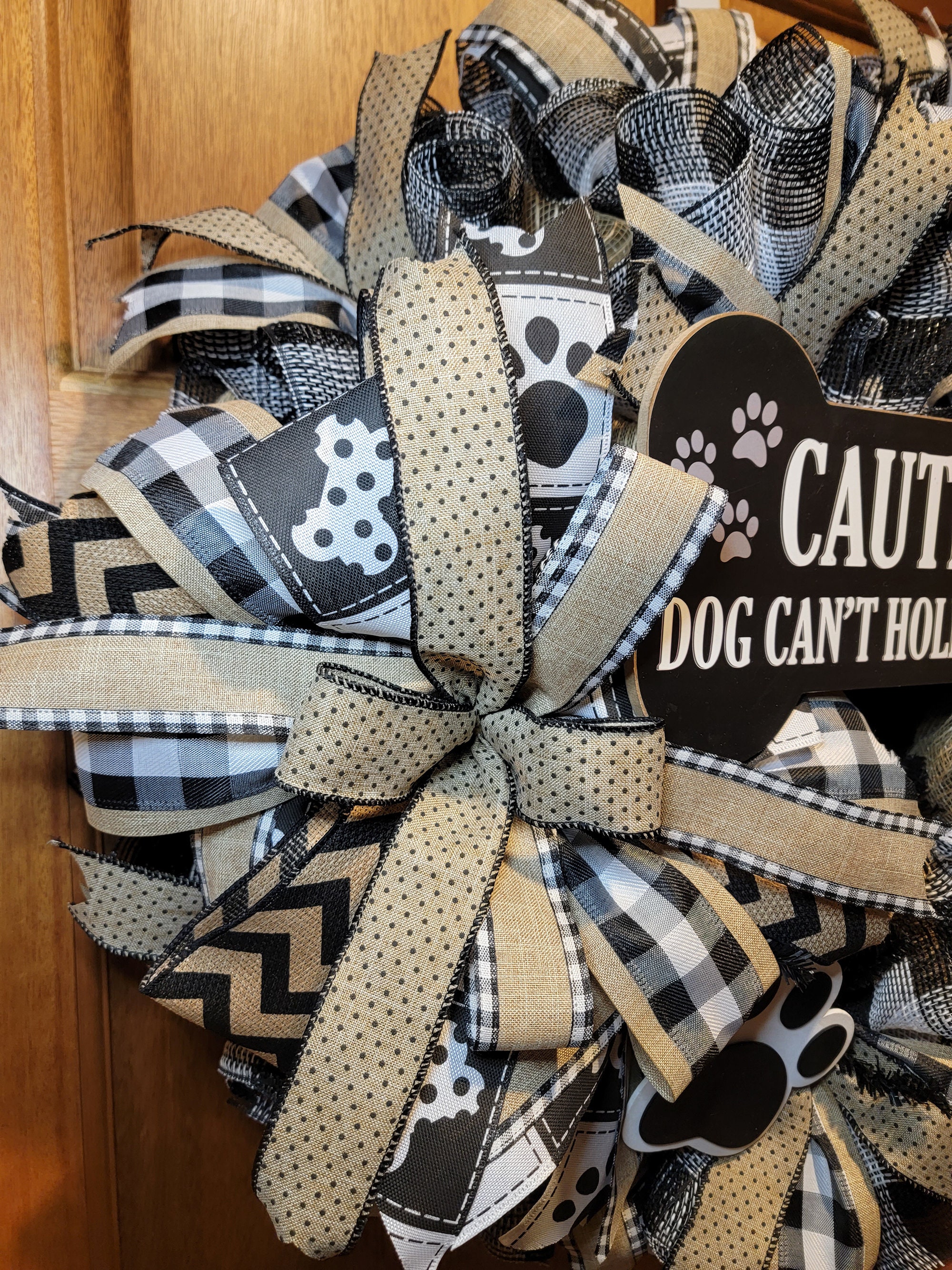 Dog Welcome Wreath | Front Door Decor | Front Door Wreath | Dog Door ...