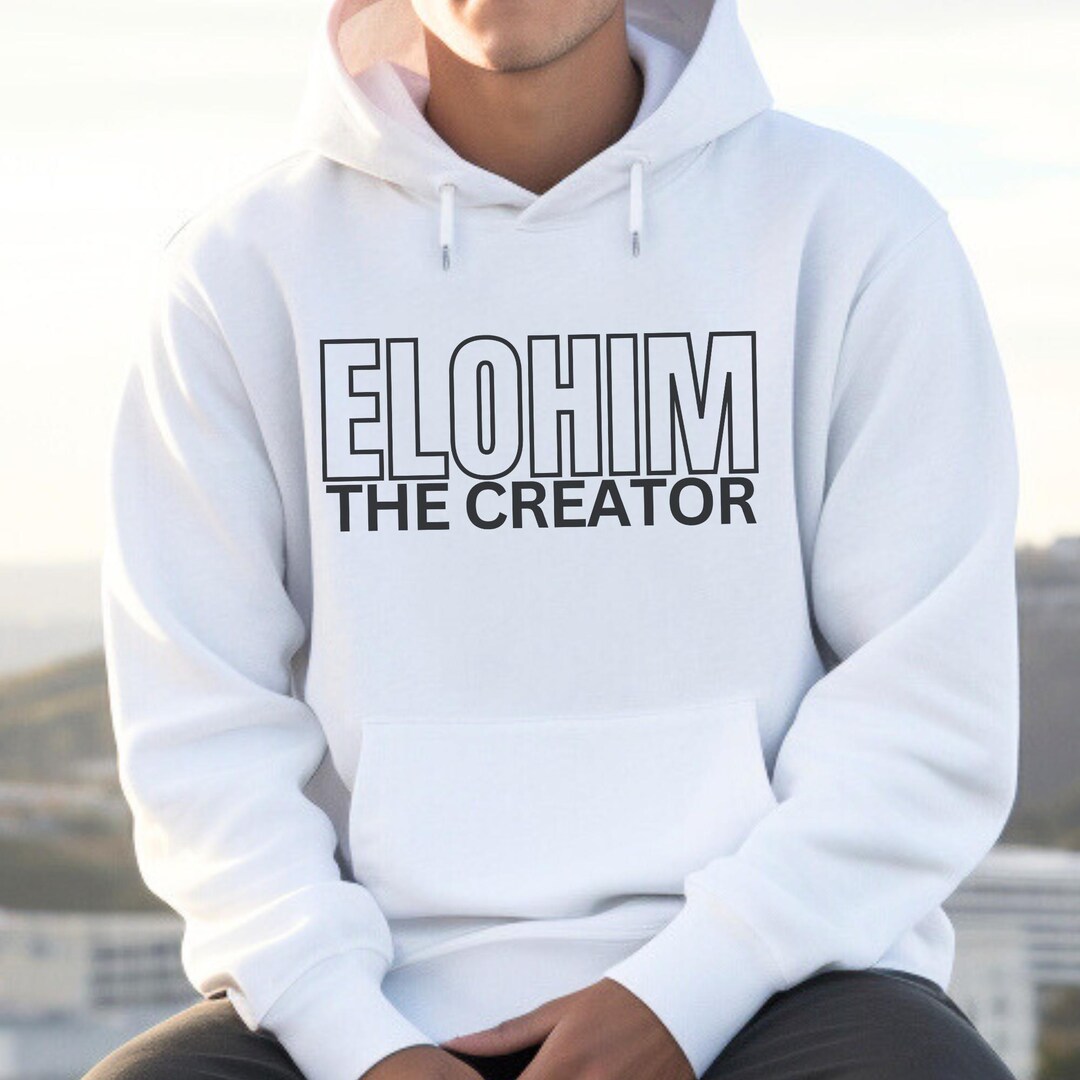 Elohim Hooded Sweatshirt Spiritual Hoodie Christian Gift Idea for ...