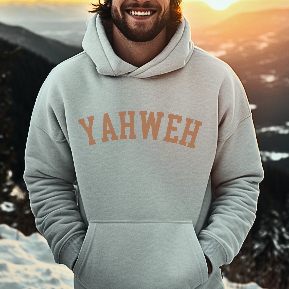 Yahweh Hoodie for Men Faith Based Hoodie Gift for Birthday Religious Hoodie for Men Christian ...