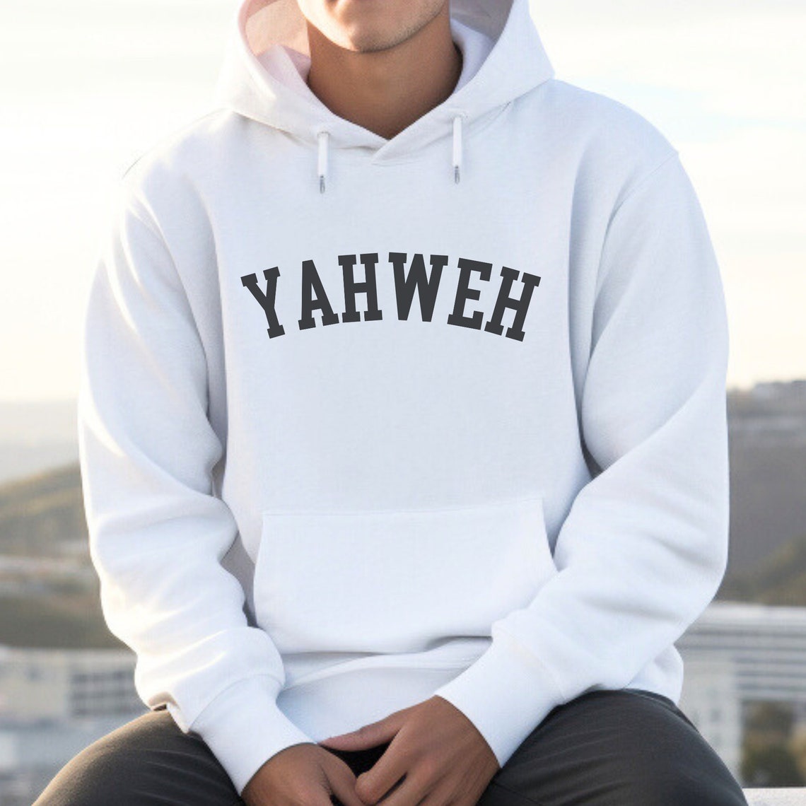 Yahweh Hoodie Sweatshirt for Men Faith Based Hoodie Gift for Birthday Aesthetic Christian ...