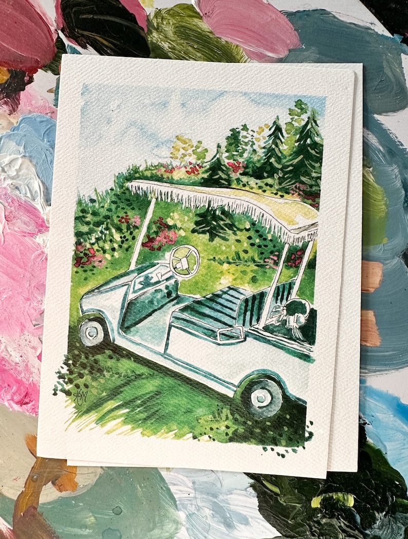 VINTAGE GOLF ART - Seven Pack of 5x7s - Etsy