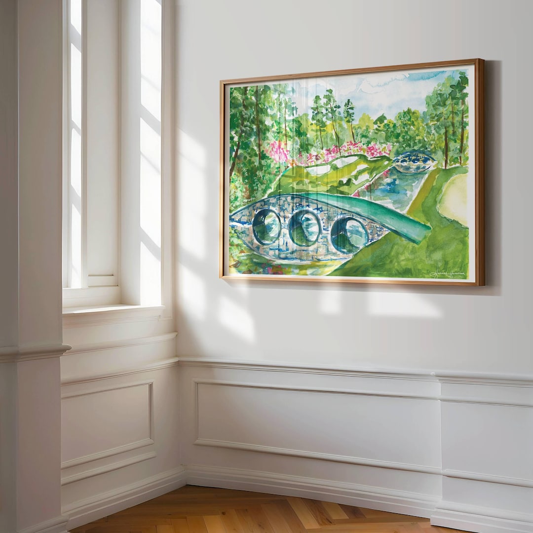 LARGE Amen Corner Art Print, the Masters Tournament, 28x20 and 48x36 ...