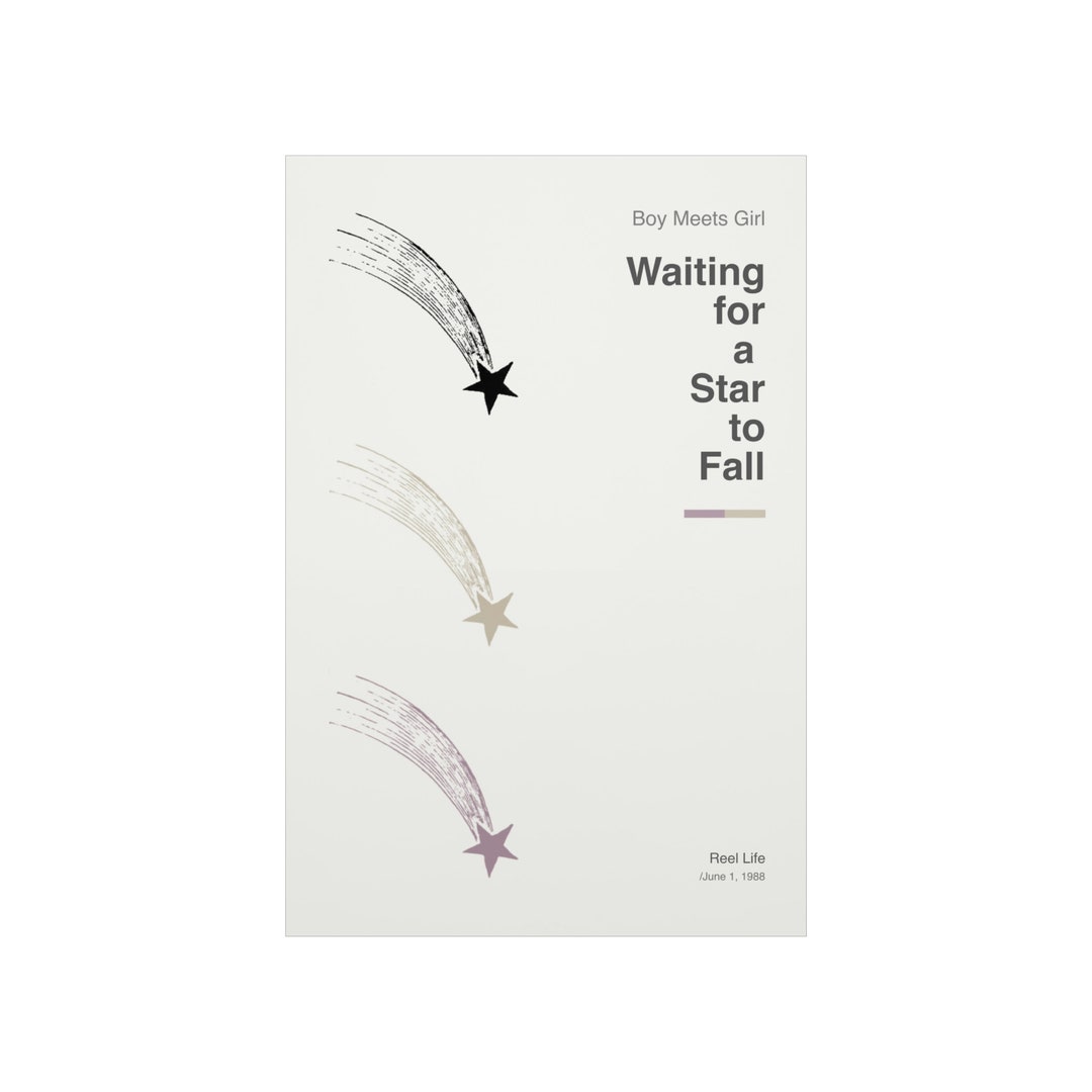 Waiting for a Star to Fall - Boy Meets Girl - Poster - Etsy