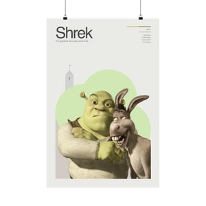 Shrek // Movie Poster // Modern Pop Art - Etsy