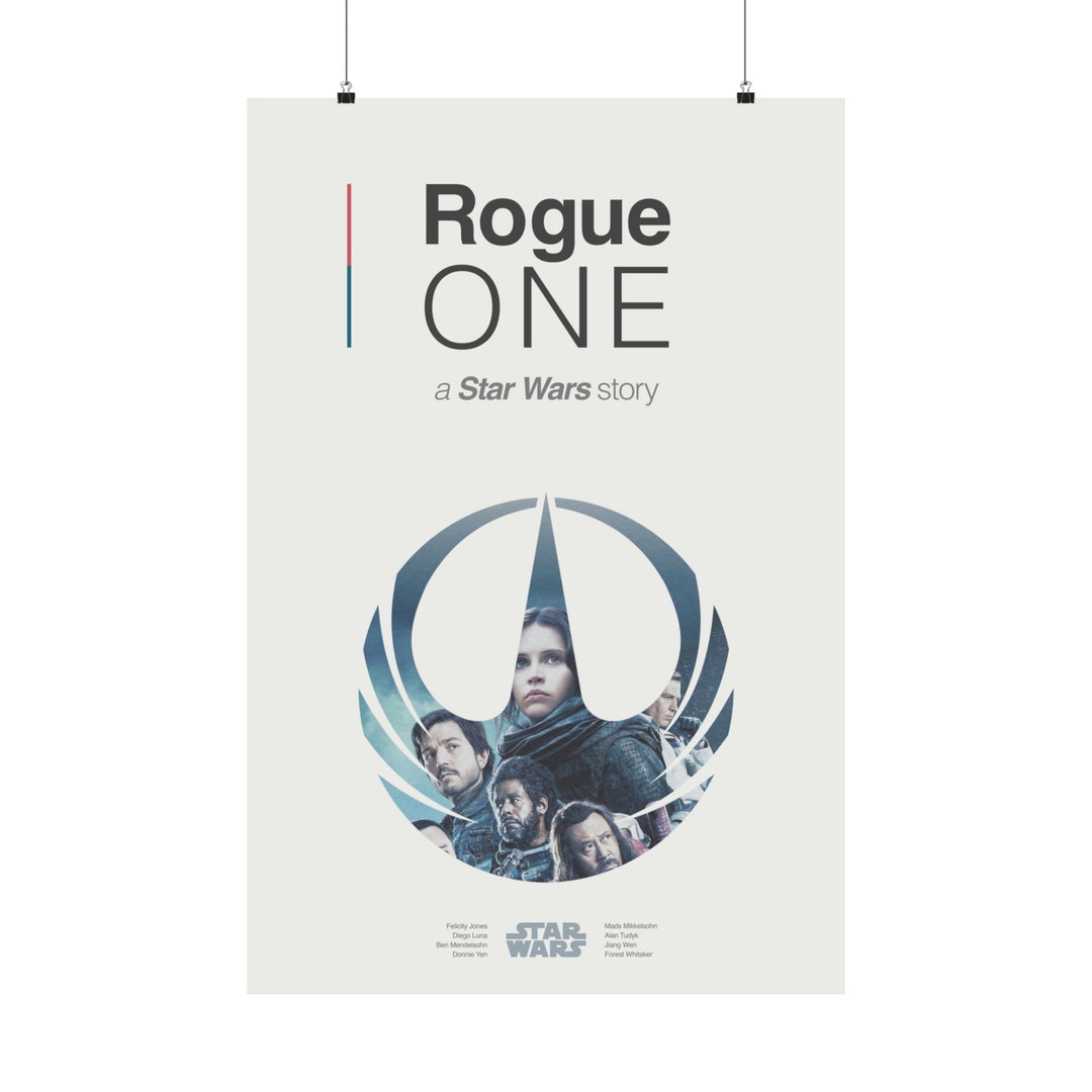 Rogue One // Modern Pop Art Movie Poster// Star Wars - Etsy