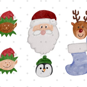 Christmas Clipart, Watercolor Clipart, Commercial Use Clipart, PNG ...