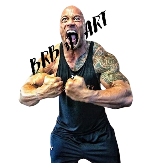 The Rock Yelling