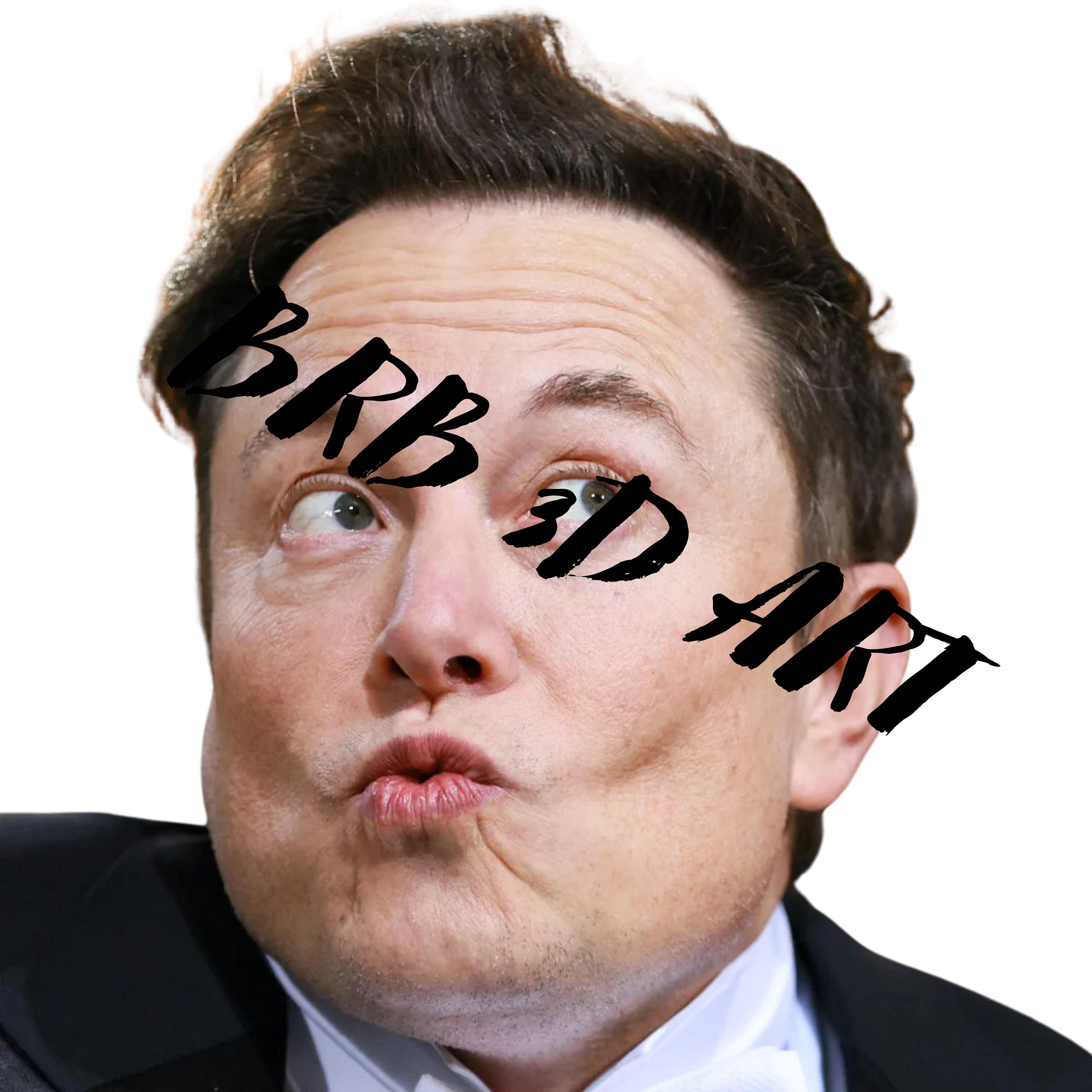 Funny Clip Art: Elon Musk Giving Side Eye and Posing With Duck Face ...