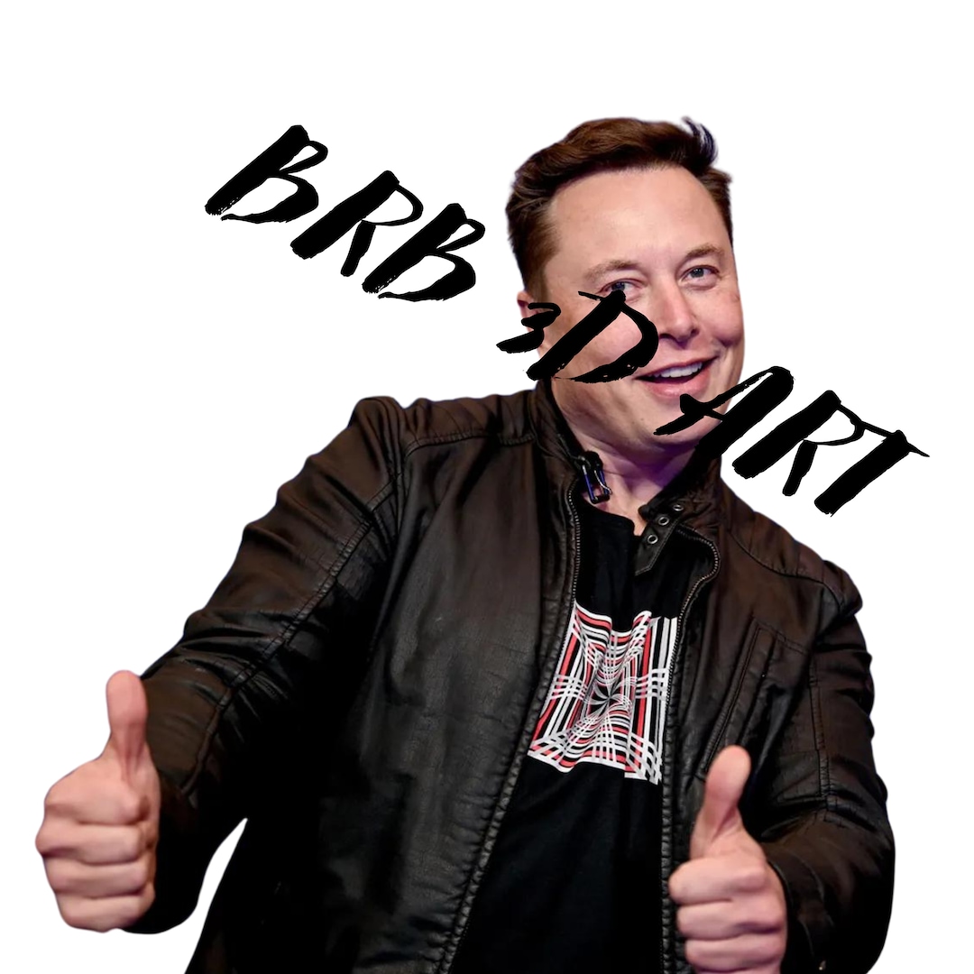 Funny Clip Art: Elon Musk Posing With Two Thumbs Up. PNG (no Background ...