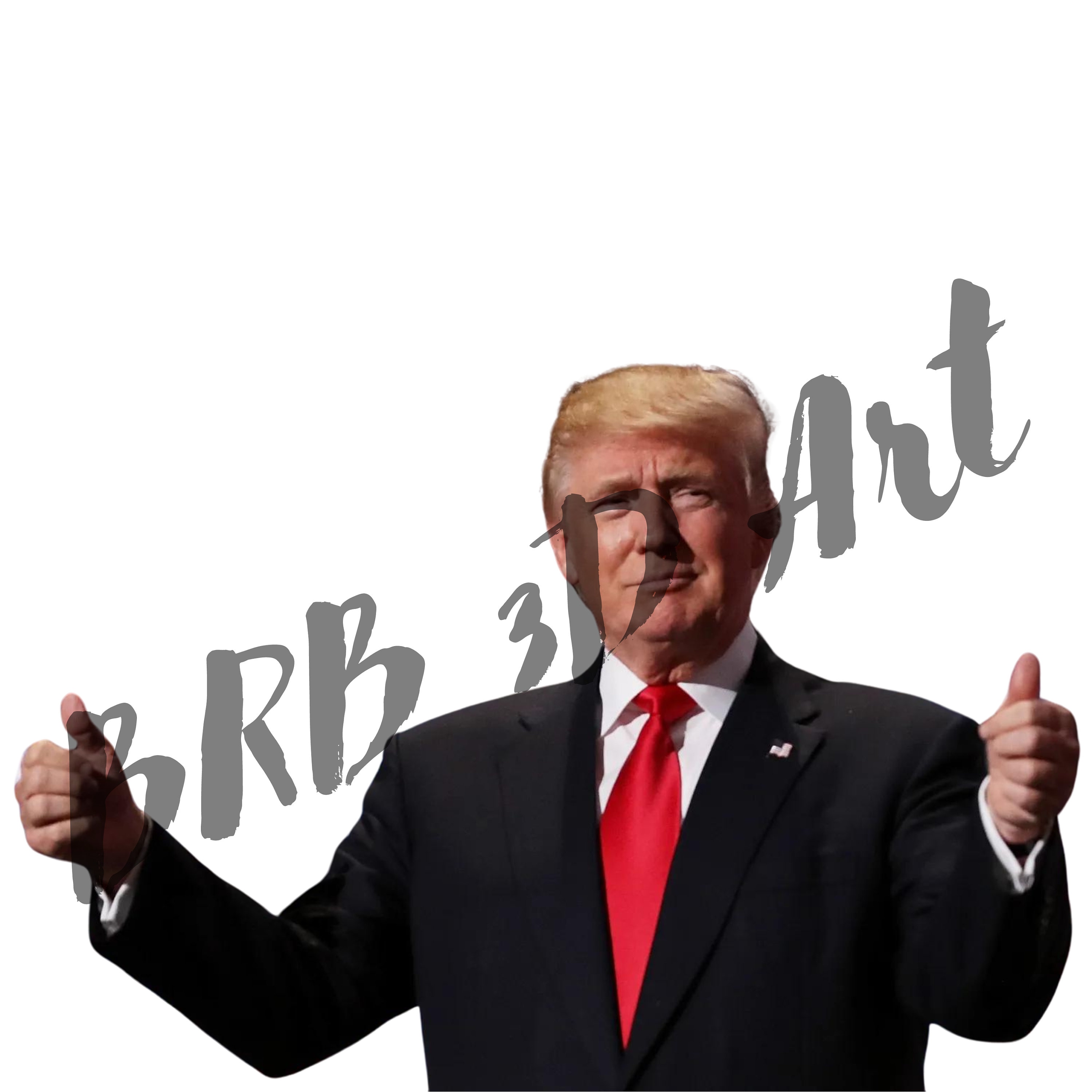 Funny Clip Art: Donald Trump Posing With Two Thumbs up PNG (no ...