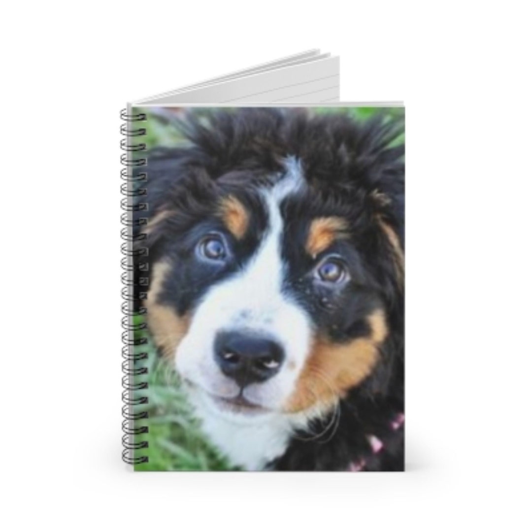 Spiral Notebook-ruled Line. Big Puppy With Gorgeous Eyes. Journals ...
