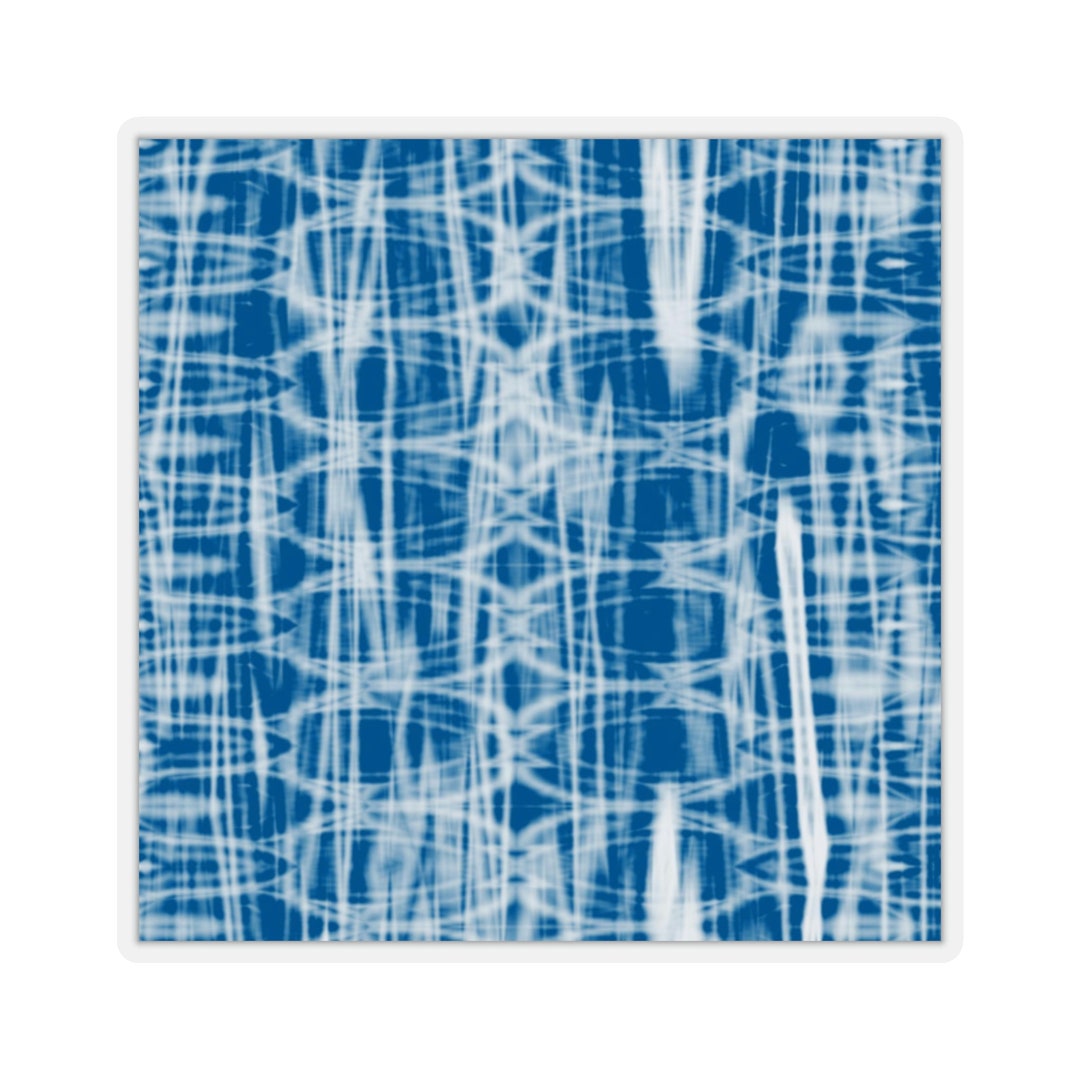 Kiss-cut Stickers. Blue Tie Dye Labels. Retro. Classroom Stickers ...