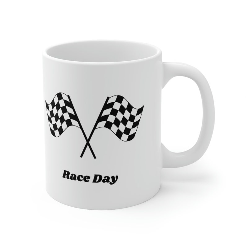 Motor Racing, Car Race, Race Day Mug, Minimalist Gift, Office Cup ...