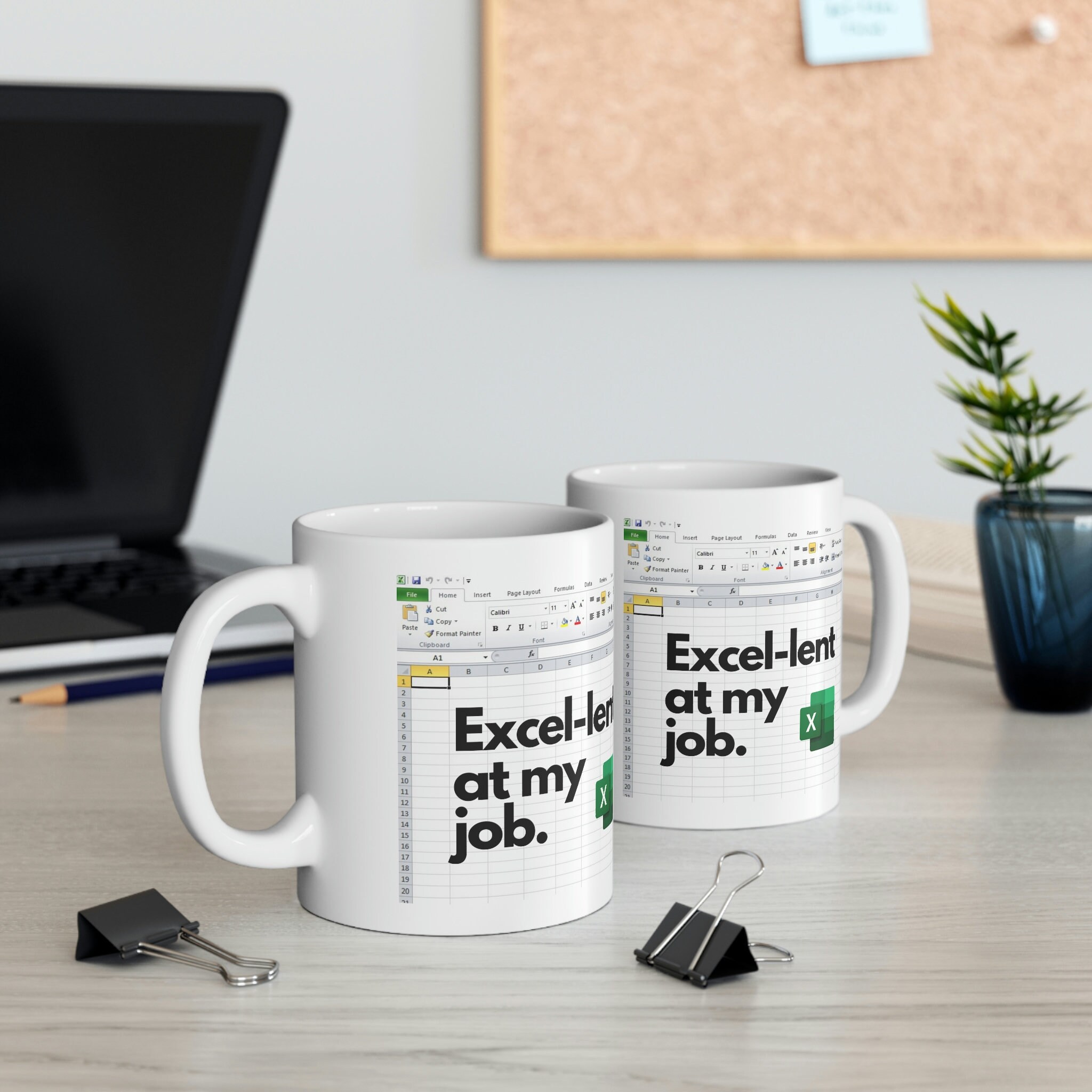 Excel-lent at My Job Mug - Unleash Your Inner Excel Wizard - Perfect ...