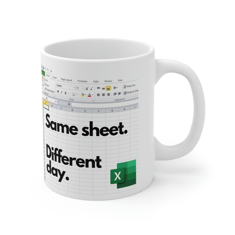 Excel Spreadsheet Mug: Funny Gift for Work Colleagues - Etsy