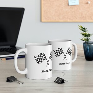 Motor Racing, Car Race, Race Day Mug, Minimalist Gift, Office Cup ...