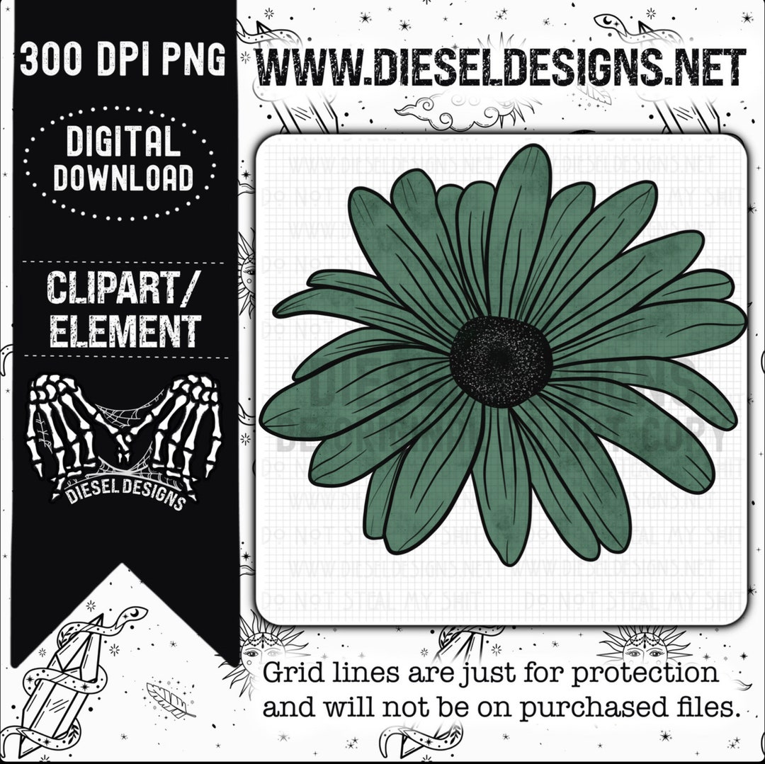 Flower Clipart 9 300 DPI Transparent PNG Clipart - Etsy UK