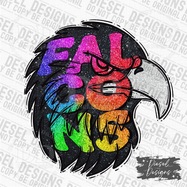Falcons Mascot | 300 DPI | Transparent PNG | Digital File Only - Etsy