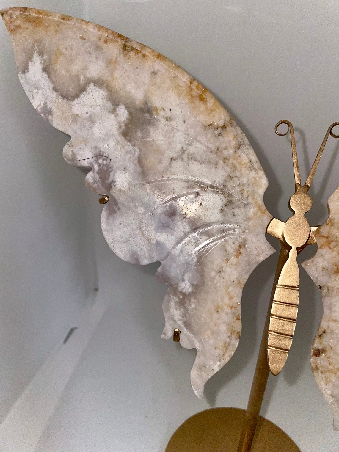 Pink Amethyst/flower Agate Butterfly Wings - Etsy