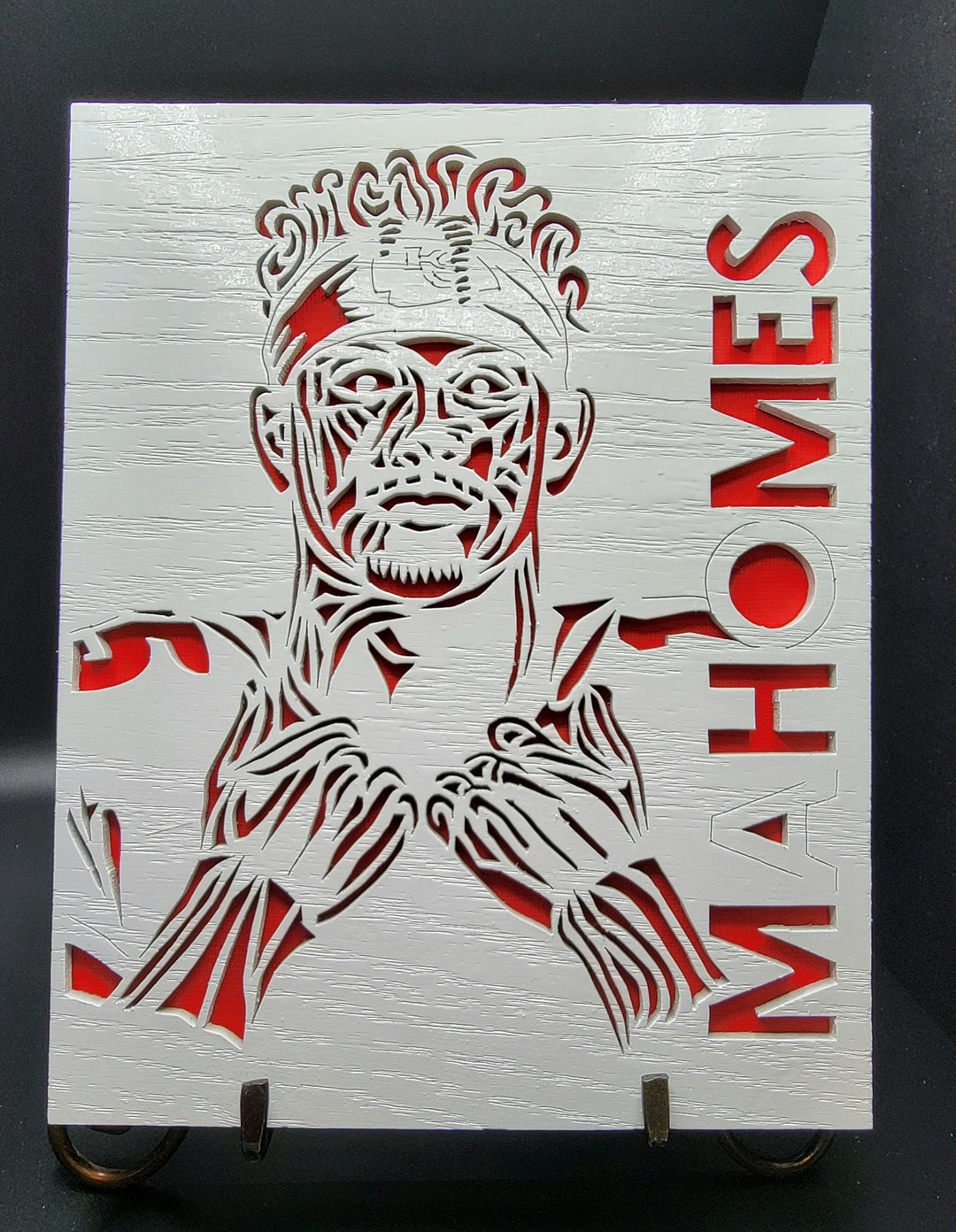 Patrick Mahomes Scrolled Portrait - Etsy