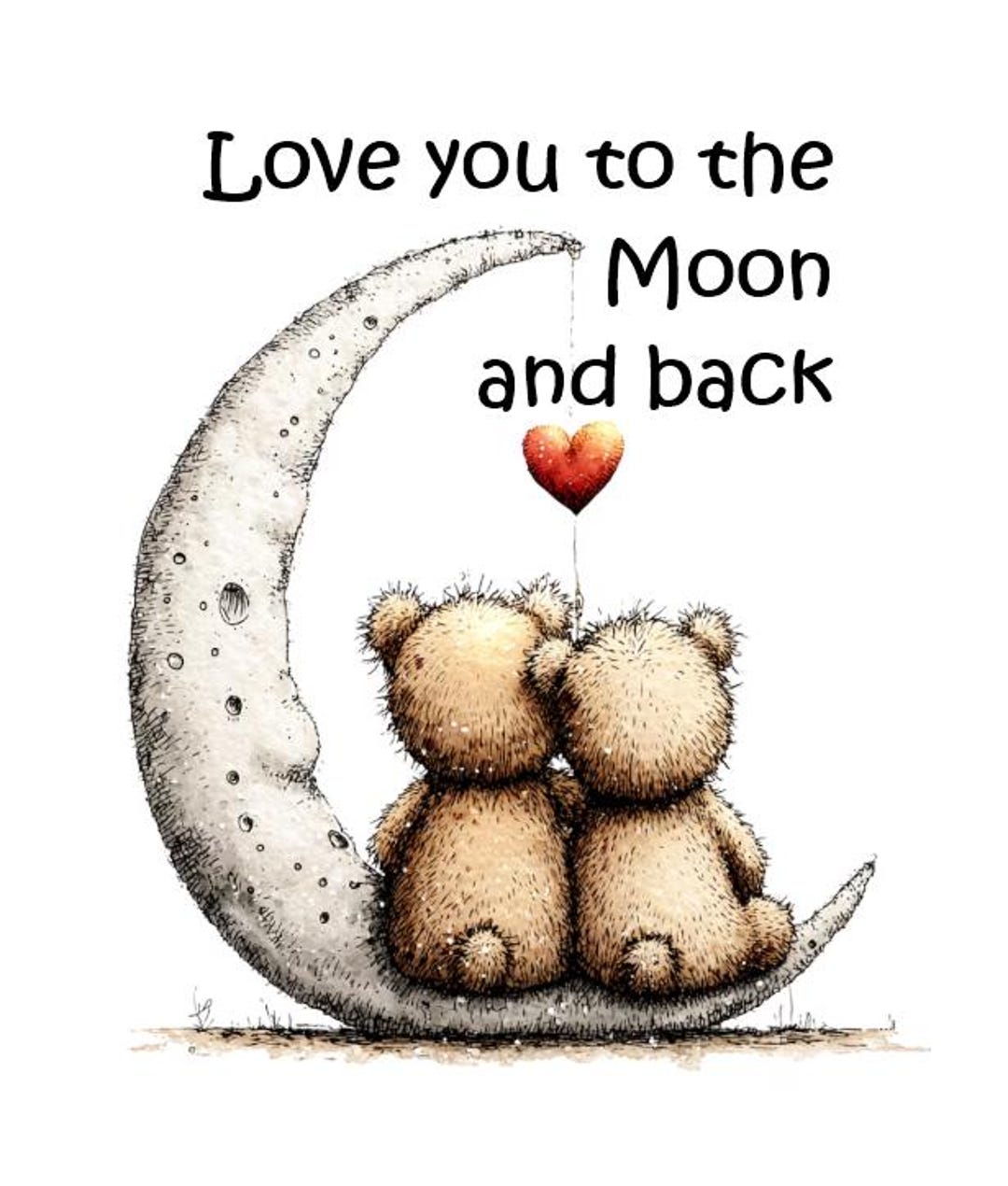 Love You to the Moon Bears Wreath Centerpiece - Etsy