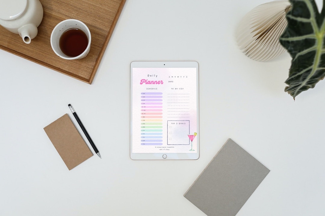 Digital Daily Planner, Instant Download, Printable Daily Planner ...