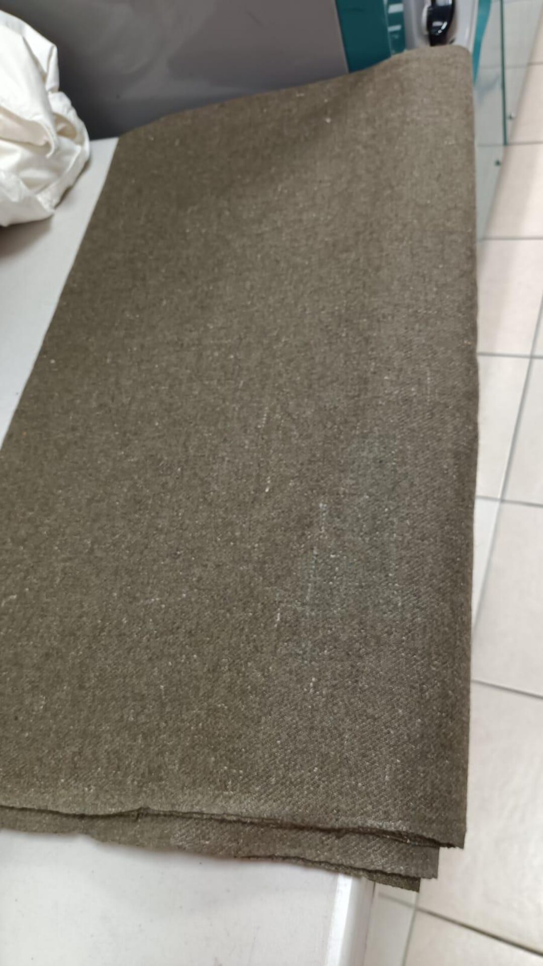 1.5m British Army Grade Green Heavy Pure Wool Blanket Fabric ,140 Cm ...