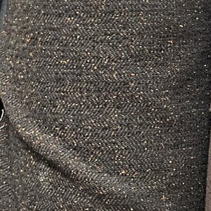 Italian Boucle Wool Fabric: Brown Herringbone Chanalle, 150cm Wide - Etsy