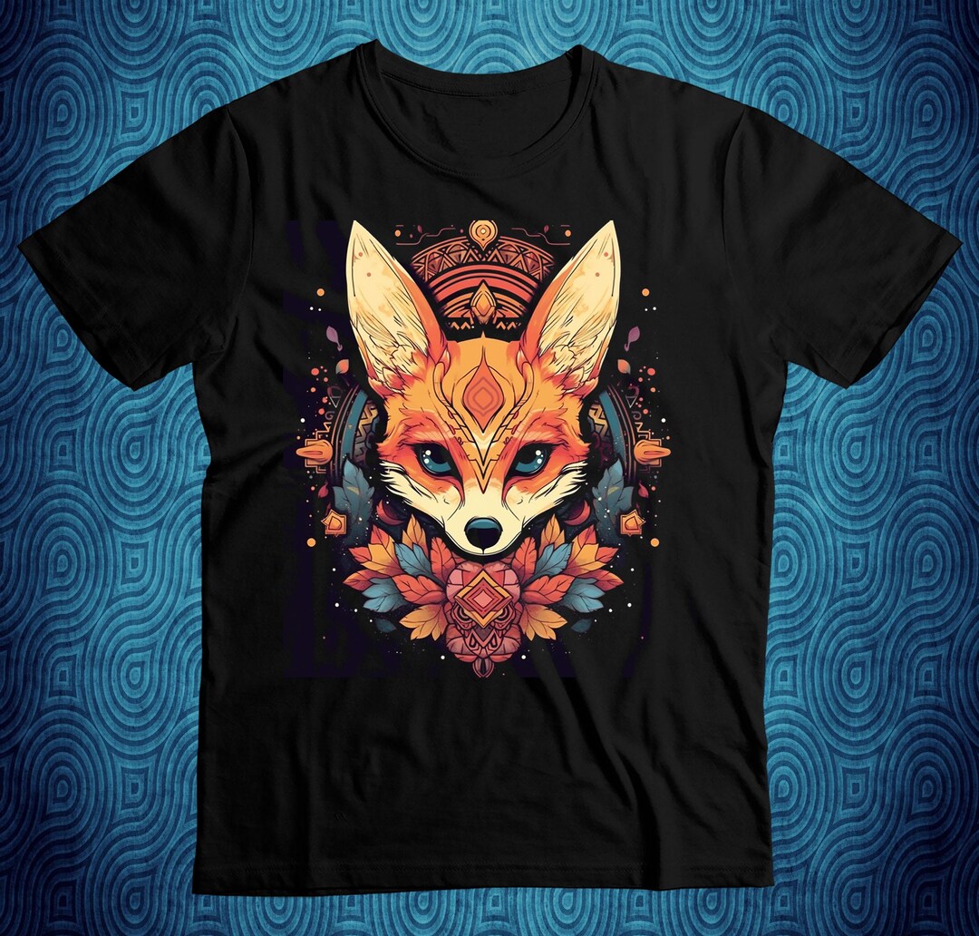 Fox Pattern Tshirt, Fox Gift, Fox Lover Gift. Fox Lover Shirt. Gift for ...