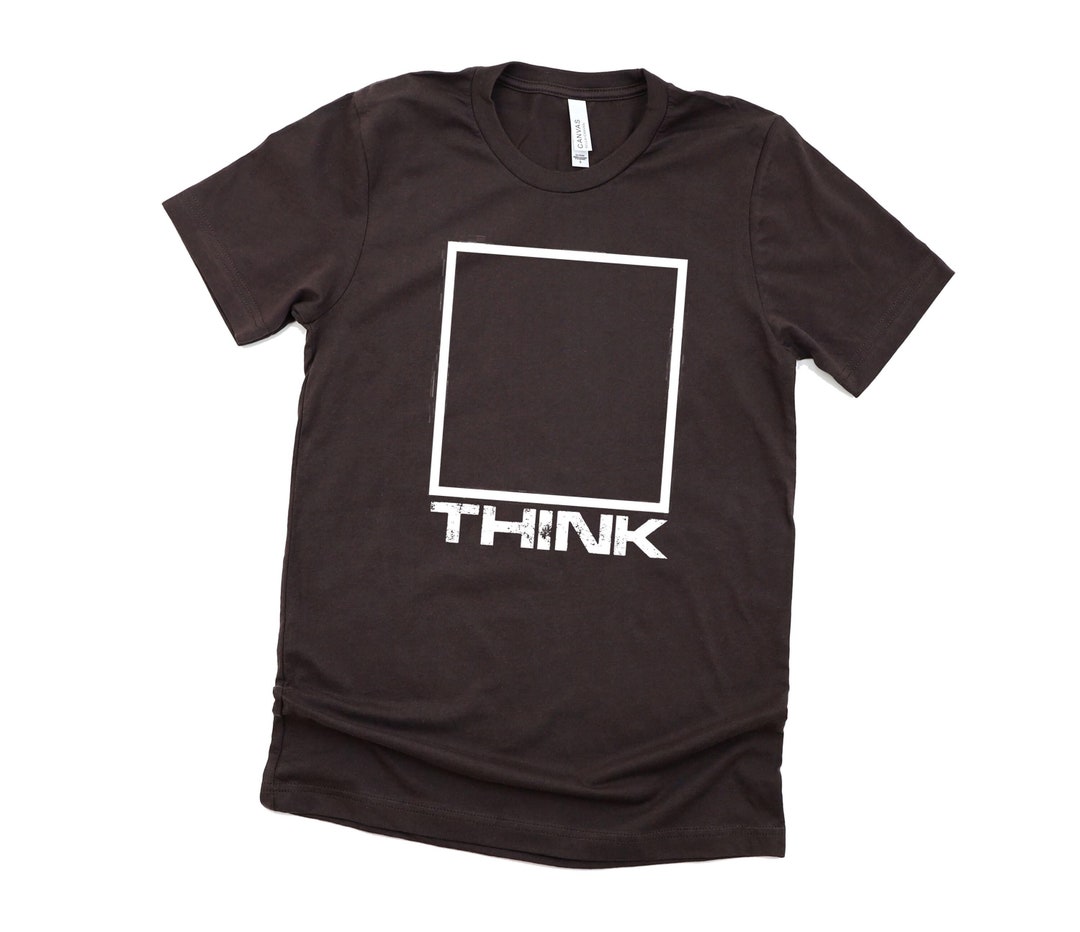 Think Outside the Box Tshirt, Think Shirt, Minimalist, Architect Tshirt ...