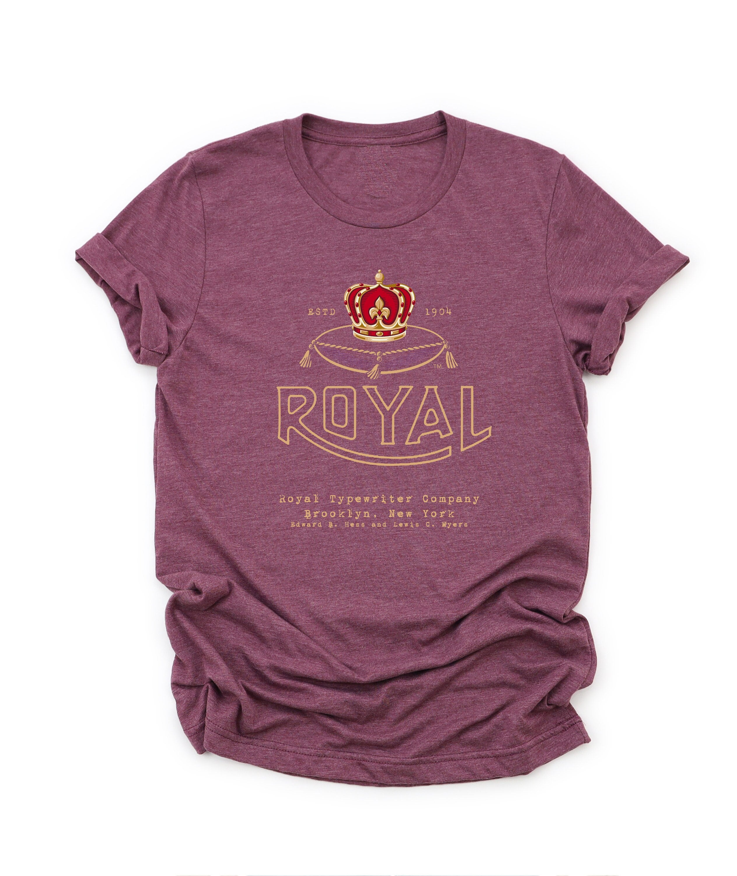 Royal Typewriter T-shirt, Vintage Style Writer Tee - Etsy