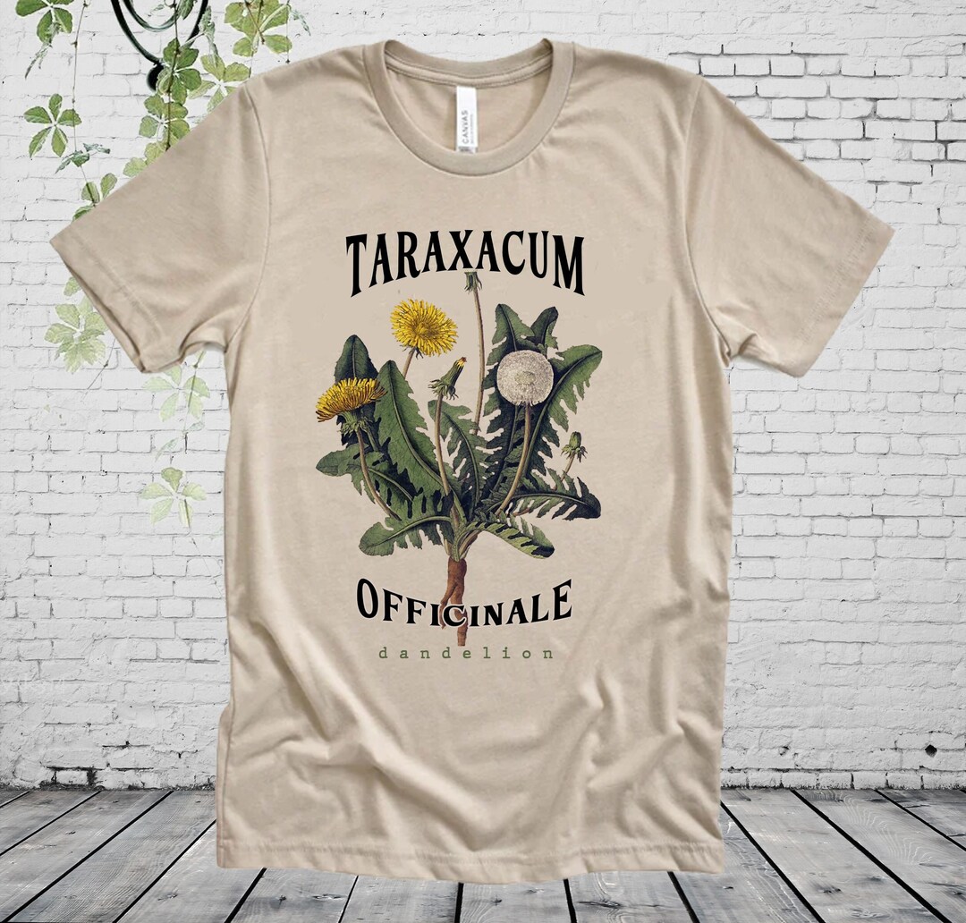 Taraxacum Officinale Tshirt, Botany Plants Lady, Gardening Lovers ...