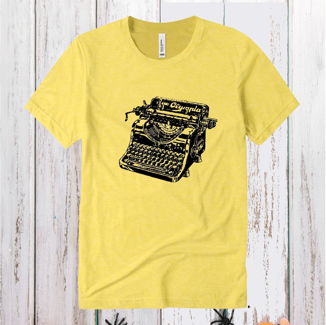 Olympia Typewriter Graphic T-shirt: Retro Writer Style - Etsy